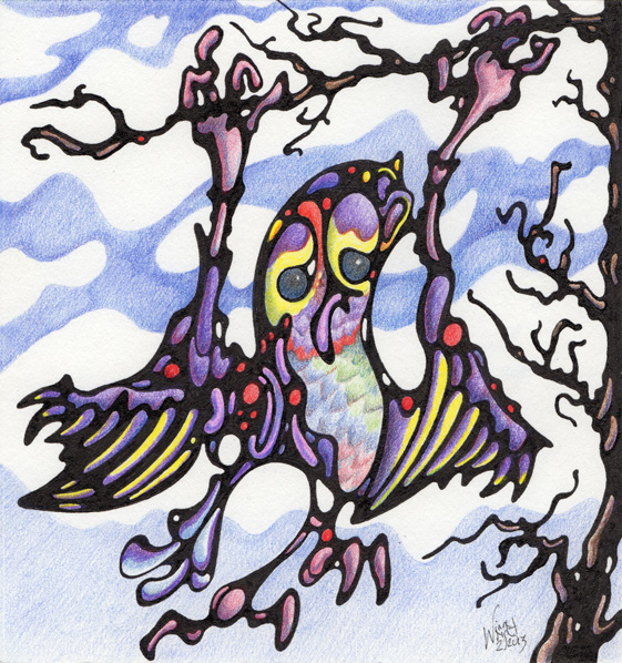 Abstract art / Surrealism: Colored pencil illustrations by Winn Wright ...