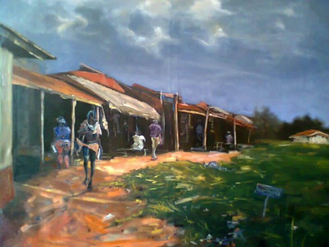 Paintings and drawings by the young artist from Nigeria Cliff Agba ...