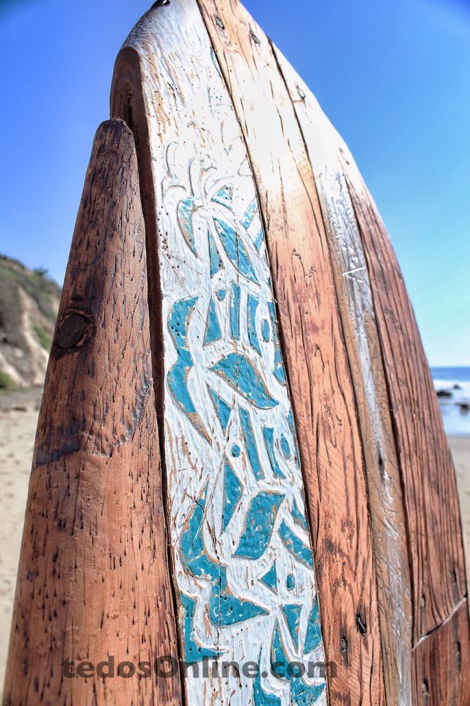 Surf art by Tedo. Leather surf sculptures and custom leather designs ...